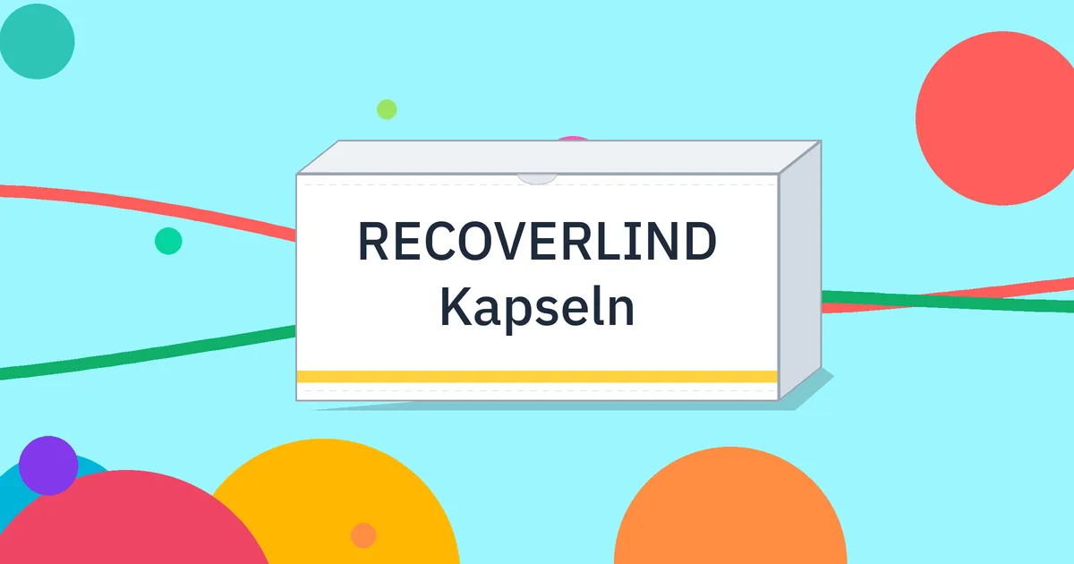 Symbolbild: Packung mit der Aufschrift RECOVERLIND Kapseln (PZN 16923971) – Verfügbarkeit und Bezug in Apotheken in Frankfurt am Main