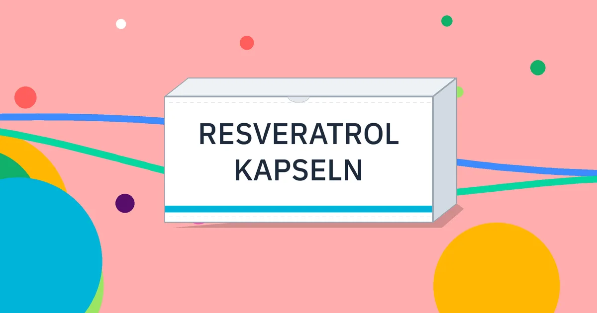 Symbolbild: Packung mit der Aufschrift RESVERATROL KAPSELN (PZN 00721314) – Verfügbarkeit und Bezug in Apotheken in Frankfurt am Main