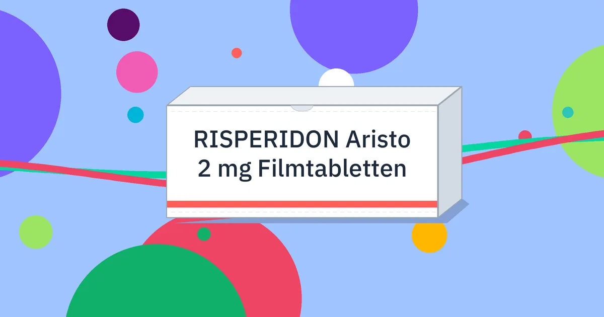 Symbolbild: Packung mit der Aufschrift RISPERIDON Aristo 2 mg Filmtabletten (PZN 11258960) – Verfügbarkeit und Bezug in Apotheken in Frankfurt am Main