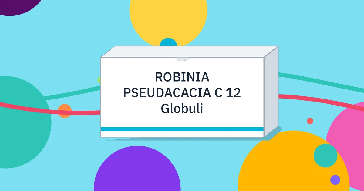 Symbolbild: Packung mit der Aufschrift ROBINIA PSEUDACACIA C 12 Globuli (PZN 19717060) – Verfügbarkeit und Bezug in Apotheken in Frankfurt am Main