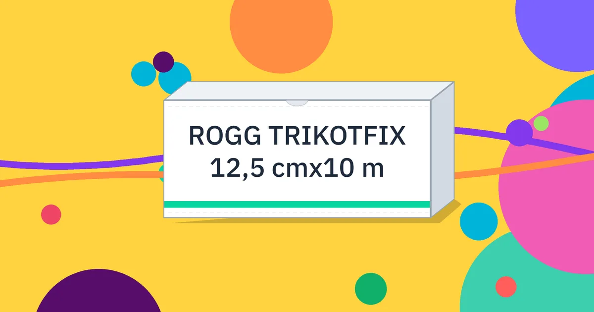Symbolbild: Packung mit der Aufschrift ROGG TRIKOTFIX 12,5 cmx10 m (PZN 07757367) – Verfügbarkeit und Bezug in Apotheken in Frankfurt am Main