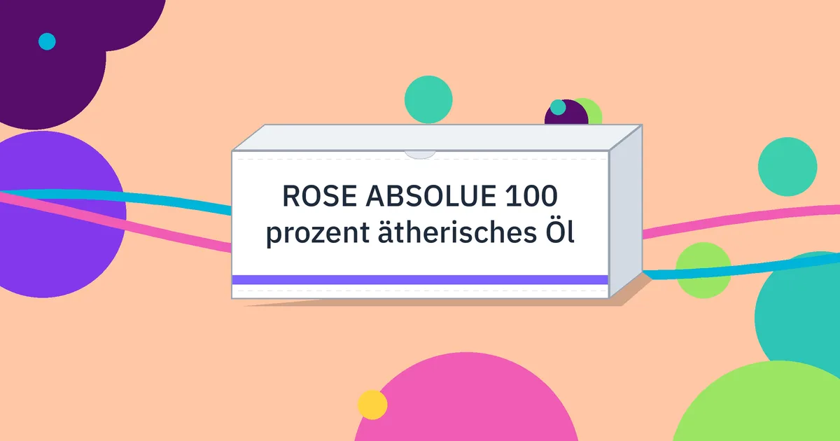 Symbolbild: Packung mit der Aufschrift ROSE ABSOLUE 100 prozent ätherisches Öl (PZN 00668100) – Verfügbarkeit und Bezug in Apotheken in Frankfurt am Main