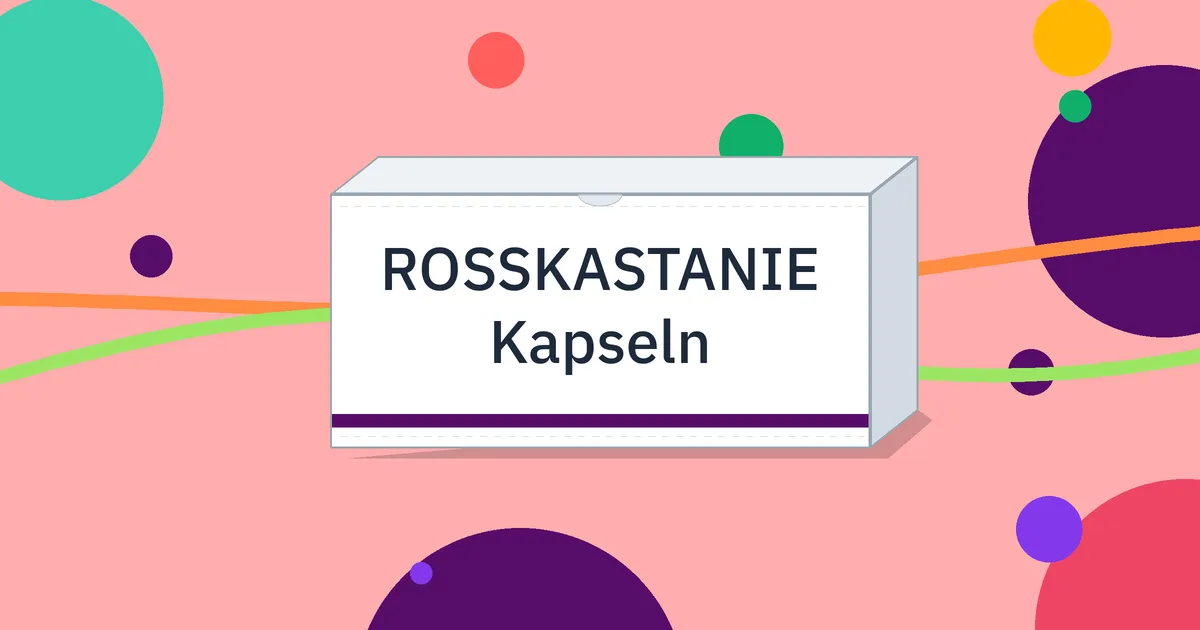 Symbolbild: Packung mit der Aufschrift ROSSKASTANIE Kapseln (PZN 07335643) – Verfügbarkeit und Bezug in Apotheken in Frankfurt am Main
