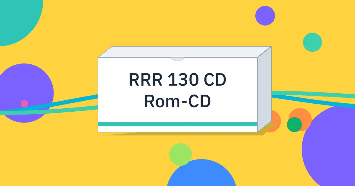 Symbolbild: Packung mit der Aufschrift RRR 130 CD Rom-CD (PZN 05975663) – Verfügbarkeit und Bezug in Apotheken in Frankfurt am Main