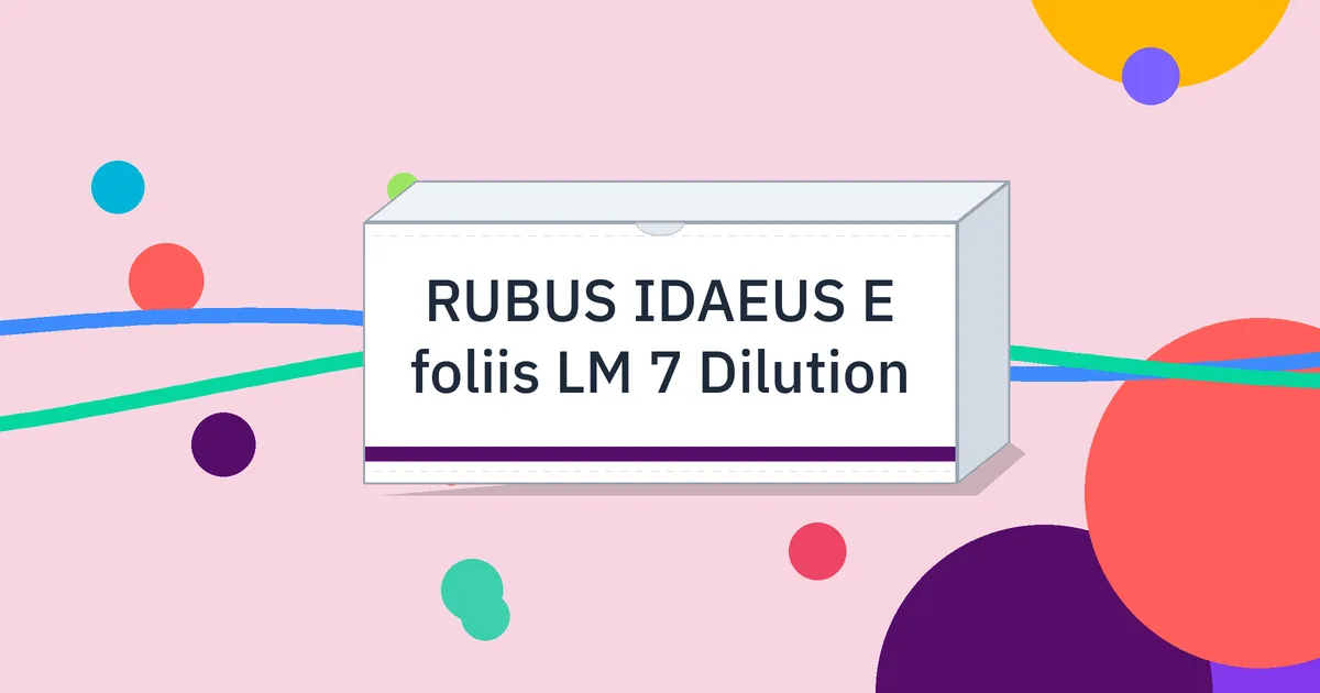 Symbolbild: Packung mit der Aufschrift RUBUS IDAEUS E foliis LM 7 Dilution (PZN 13681504) – Verfügbarkeit und Bezug in Apotheken in Frankfurt am Main