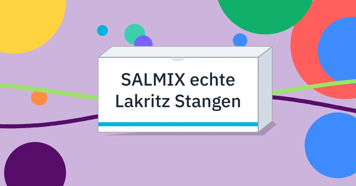 Symbolbild: Packung mit der Aufschrift SALMIX echte Lakritz Stangen (PZN 12671981) – Verfügbarkeit und Bezug in Apotheken in Frankfurt am Main
