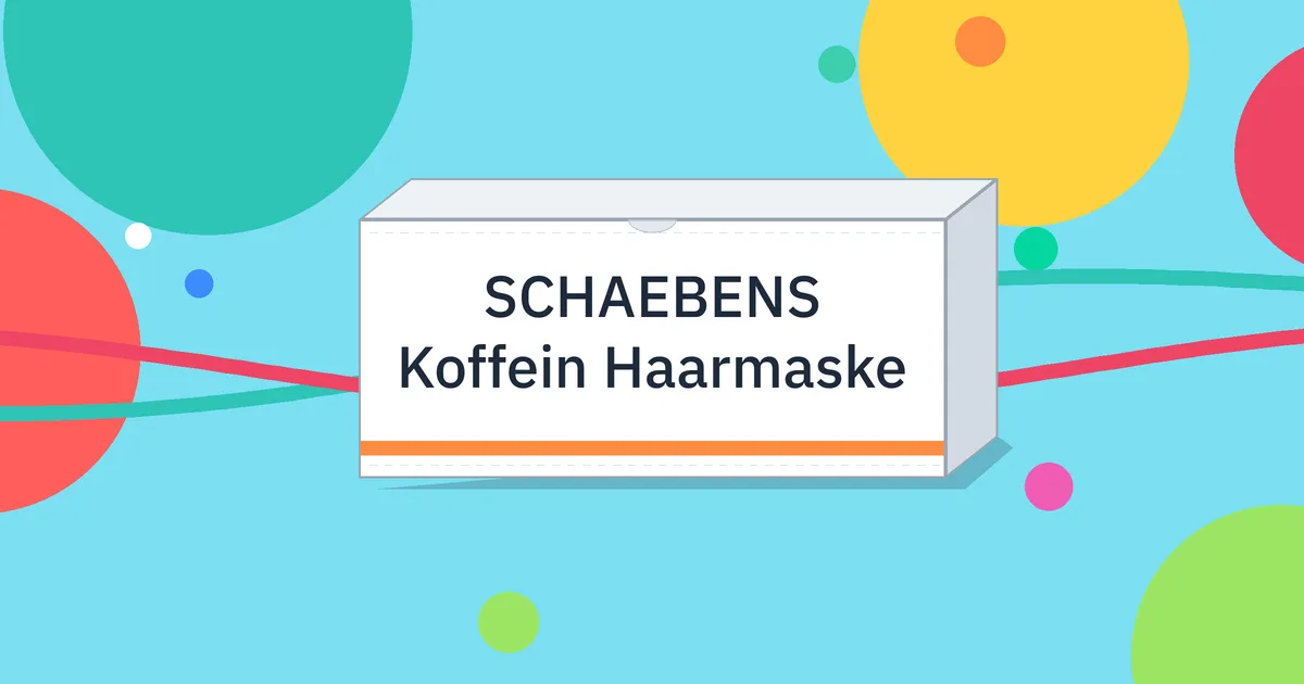 Symbolbild: Packung mit der Aufschrift SCHAEBENS Koffein Haarmaske (PZN 19341181) – Verfügbarkeit und Bezug in Apotheken in Frankfurt am Main