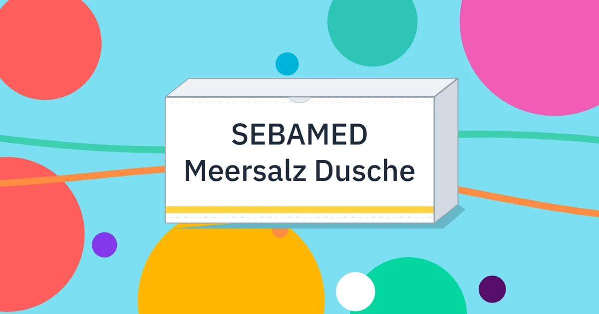 Symbolbild: Packung mit der Aufschrift SEBAMED Meersalz Dusche (PZN 17963493) – Verfügbarkeit und Bezug in Apotheken in Frankfurt am Main