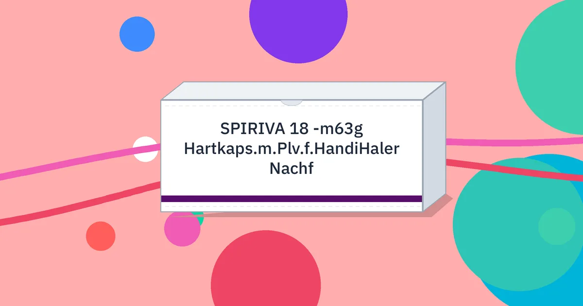 Symbolbild: Packung mit der Aufschrift SPIRIVA 18 -m63g Hartkaps.m.Plv.f.HandiHaler Nachf (PZN 06920291) – Verfügbarkeit und Bezug in Apotheken in Frankfurt am Main