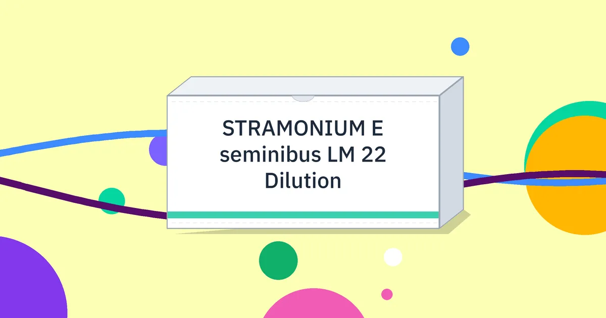 Symbolbild: Packung mit der Aufschrift STRAMONIUM E seminibus LM 22 Dilution (PZN 13202389) – Verfügbarkeit und Bezug in Apotheken in Frankfurt am Main
