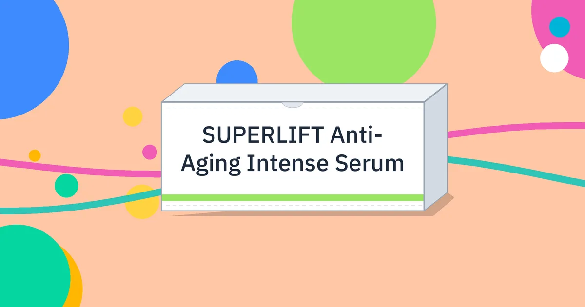 Symbolbild: Packung mit der Aufschrift SUPERLIFT Anti-Aging Intense Serum (PZN 19877817) – Verfügbarkeit und Bezug in Apotheken in Frankfurt am Main