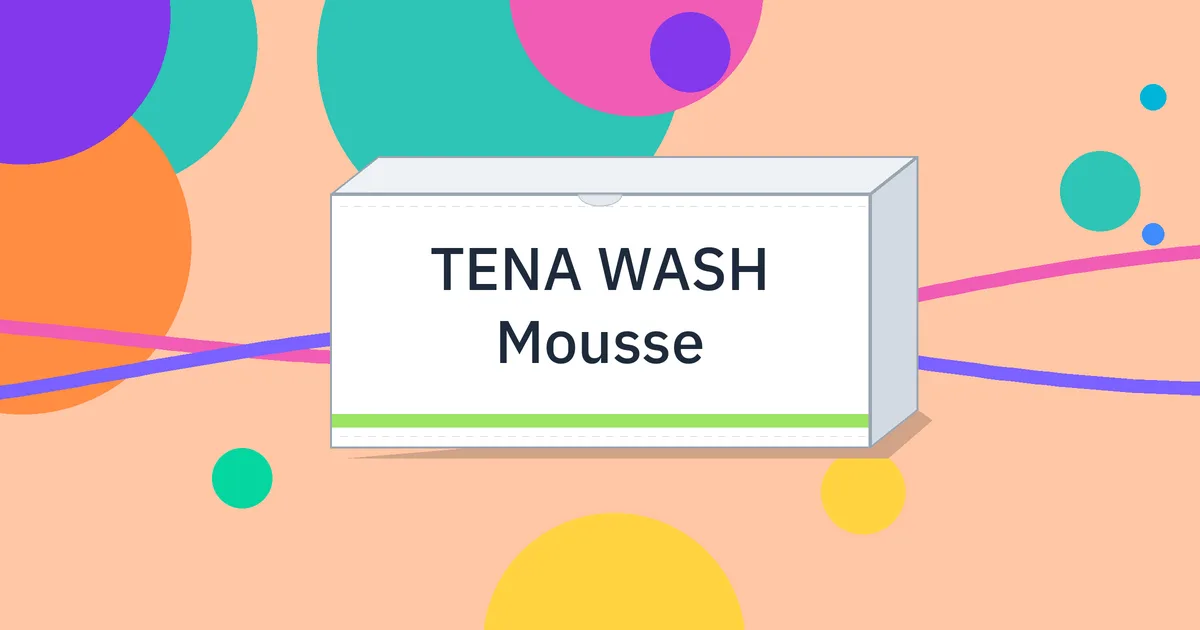 Symbolbild: Packung mit der Aufschrift TENA WASH Mousse (PZN 04941886) – Verfügbarkeit und Bezug in Apotheken in Frankfurt am Main