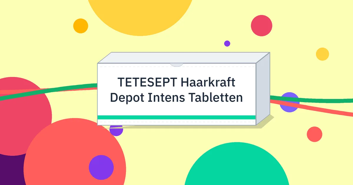 Symbolbild: Packung mit der Aufschrift TETESEPT Haarkraft Depot Intens Tabletten (PZN 17885014) – Verfügbarkeit und Bezug in Apotheken in Frankfurt am Main