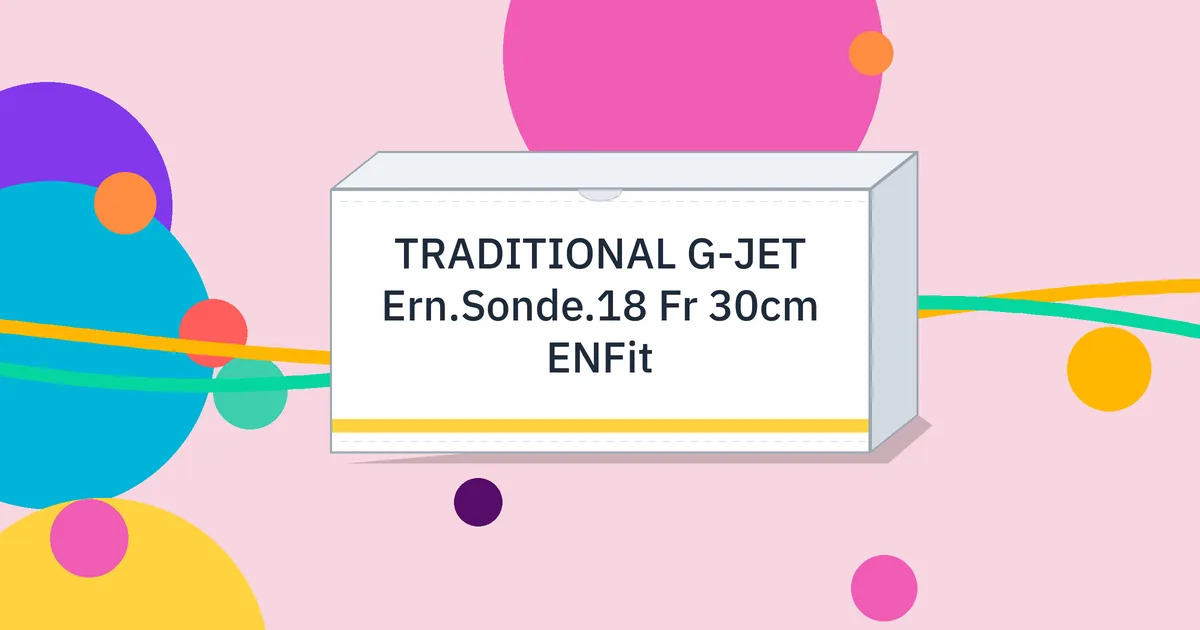 Symbolbild: Packung mit der Aufschrift TRADITIONAL G-JET Ern.Sonde.18 Fr 30cm ENFit (PZN 16803385) – Verfügbarkeit und Bezug in Apotheken in Frankfurt am Main