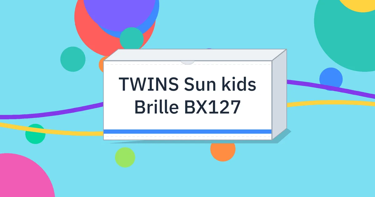 Symbolbild: Packung mit der Aufschrift TWINS Sun kids Brille BX127 (PZN 13344793) – Verfügbarkeit und Bezug in Apotheken in Frankfurt am Main