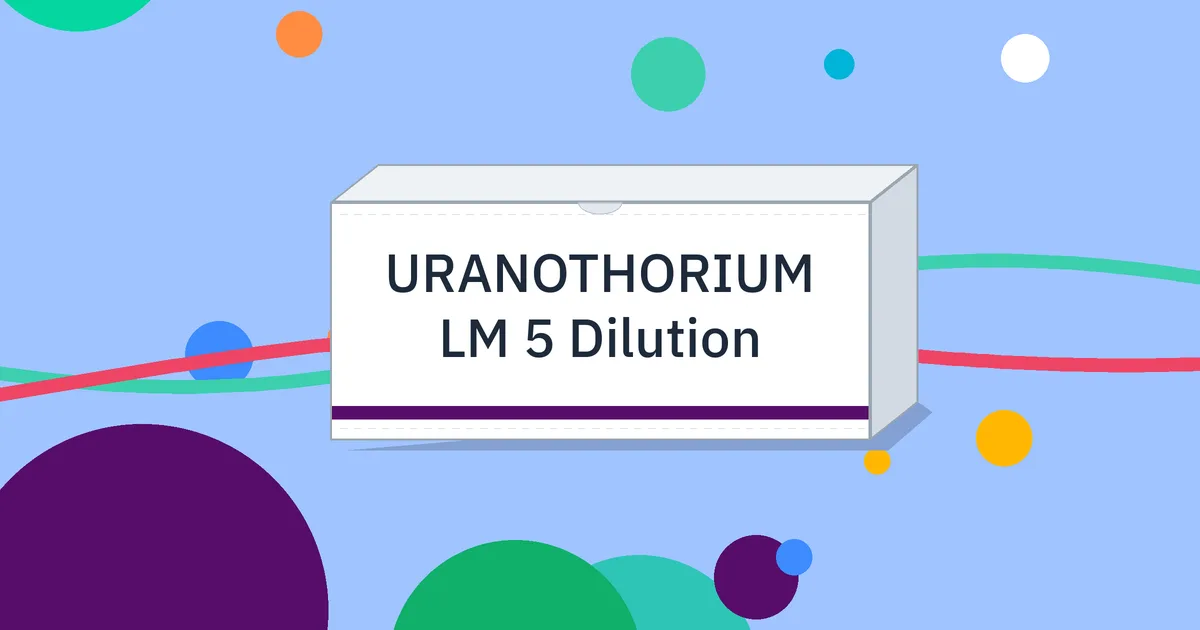 Symbolbild: Packung mit der Aufschrift URANOTHORIUM LM 5 Dilution (PZN 13256652) – Verfügbarkeit und Bezug in Apotheken in Frankfurt am Main