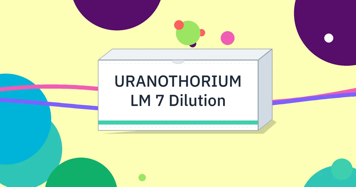 Symbolbild: Packung mit der Aufschrift URANOTHORIUM LM 7 Dilution (PZN 13256675) – Verfügbarkeit und Bezug in Apotheken in Frankfurt am Main