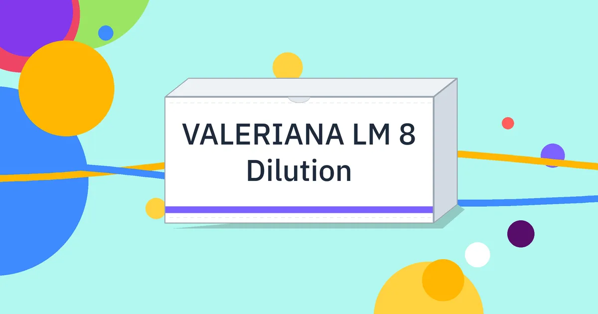 Symbolbild: Packung mit der Aufschrift VALERIANA LM 8 Dilution (PZN 13261558) – Verfügbarkeit und Bezug in Apotheken in Frankfurt am Main