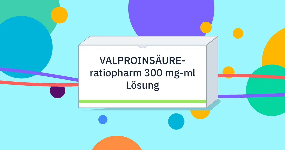 Symbolbild: Packung mit der Aufschrift VALPROINSÄURE-ratiopharm 300 mg-ml Lösung (PZN 01511464) – Verfügbarkeit und Bezug in Apotheken in Frankfurt am Main