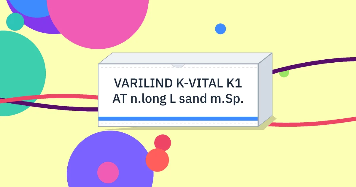 Symbolbild: Packung mit der Aufschrift VARILIND K-VITAL K1 AT n.long L sand m.Sp. (PZN 20619457) – Verfügbarkeit und Bezug in Apotheken in Frankfurt am Main