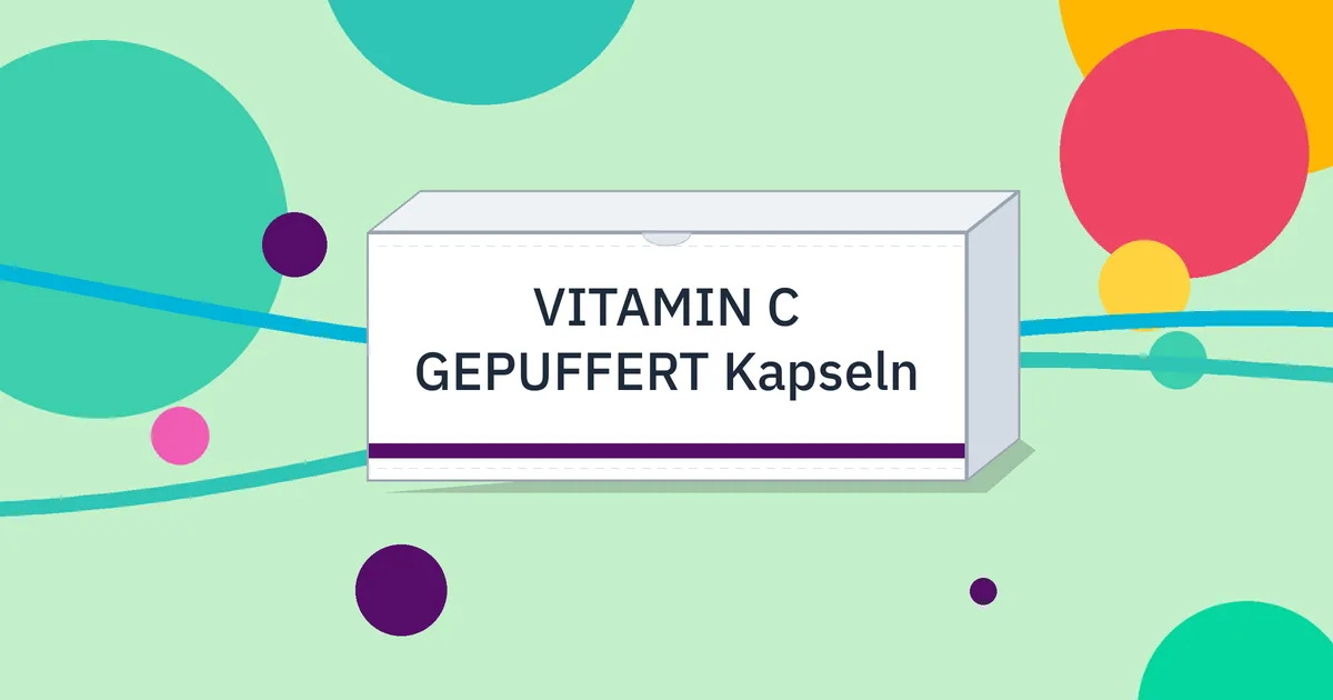 Symbolbild: Packung mit der Aufschrift VITAMIN C GEPUFFERT Kapseln (PZN 09899752) – Verfügbarkeit und Bezug in Apotheken in Frankfurt am Main