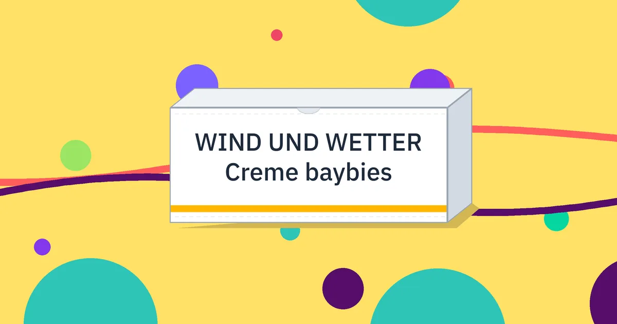 Symbolbild: Packung mit der Aufschrift WIND UND WETTER Creme baybies (PZN 19145793) – Verfügbarkeit und Bezug in Apotheken in Frankfurt am Main