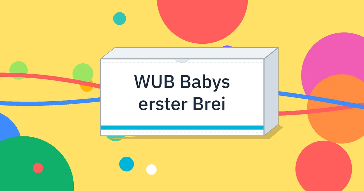 Symbolbild: Packung mit der Aufschrift WUB Babys erster Brei (PZN 17364752) – Verfügbarkeit und Bezug in Apotheken in Frankfurt am Main