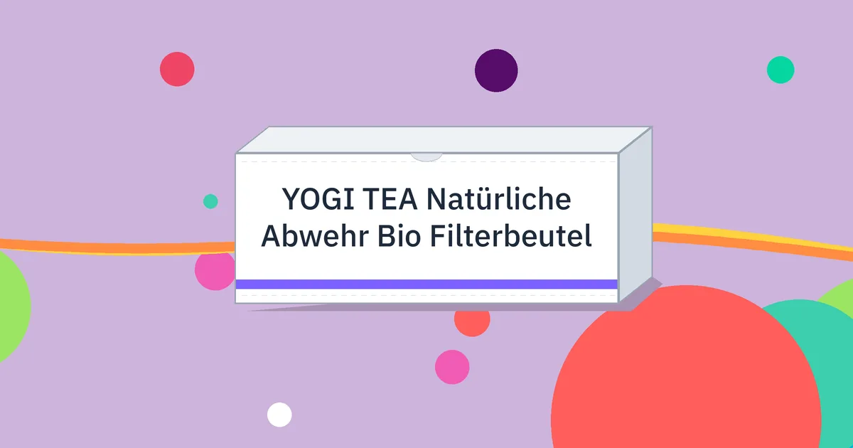 Symbolbild: Packung mit der Aufschrift YOGI TEA Natürliche Abwehr Bio Filterbeutel (PZN 11352185) – Verfügbarkeit und Bezug in Apotheken in Frankfurt am Main