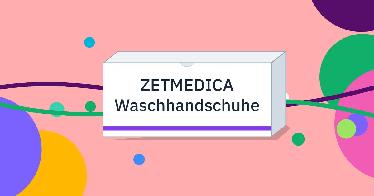 Symbolbild: Packung mit der Aufschrift ZETMEDICA Waschhandschuhe (PZN 15615090) – Verfügbarkeit und Bezug in Apotheken in Frankfurt am Main
