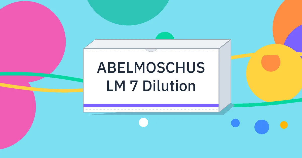 Symbolbild: Packung mit der Aufschrift ABELMOSCHUS LM 7 Dilution (PZN 12750137) – Verfügbarkeit und Bezug in Apotheken in Frankfurt am Main