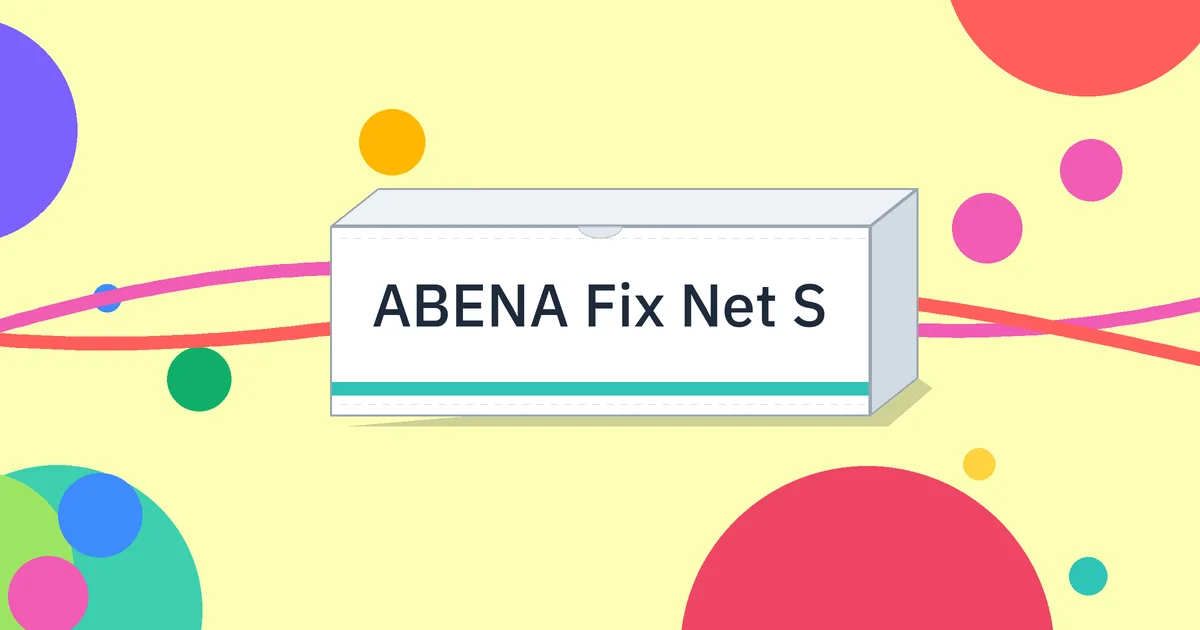 Symbolbild: Packung mit der Aufschrift ABENA Fix Net S (PZN 18161353) – Verfügbarkeit und Bezug in Apotheken in Frankfurt am Main