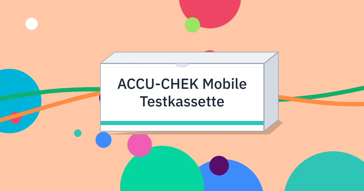 Symbolbild: Packung mit der Aufschrift ACCU-CHEK Mobile Testkassette (PZN 17583448) – Verfügbarkeit und Bezug in Apotheken in Frankfurt am Main