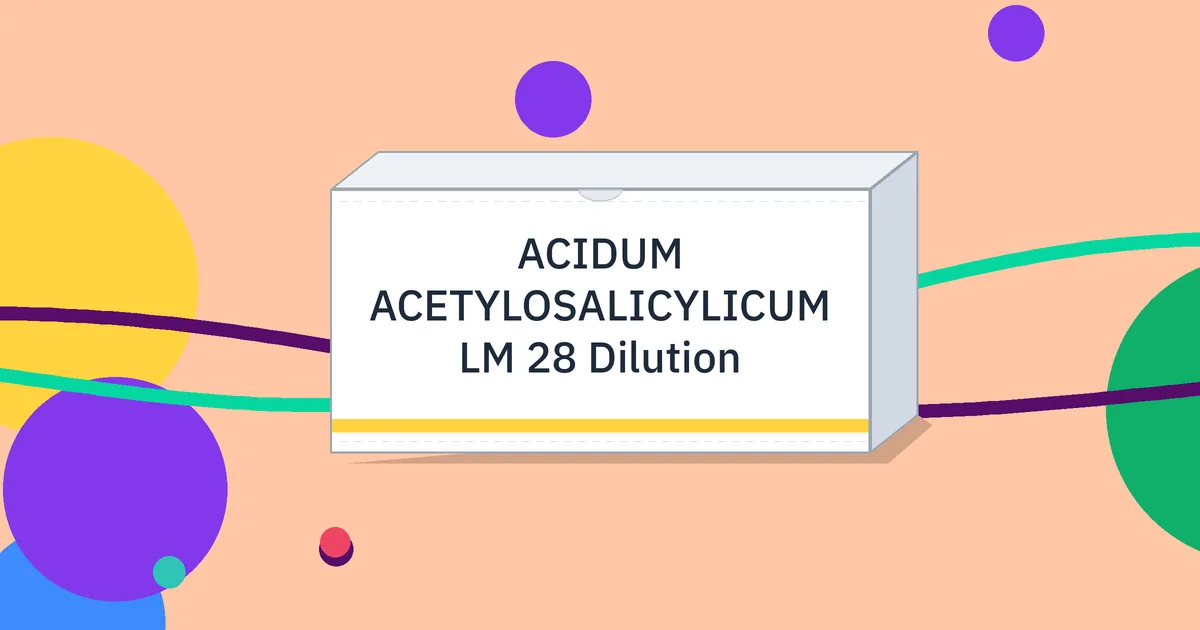 Symbolbild: Packung mit der Aufschrift ACIDUM ACETYLOSALICYLICUM LM 28 Dilution (PZN 13268253) – Verfügbarkeit und Bezug in Apotheken in Frankfurt am Main