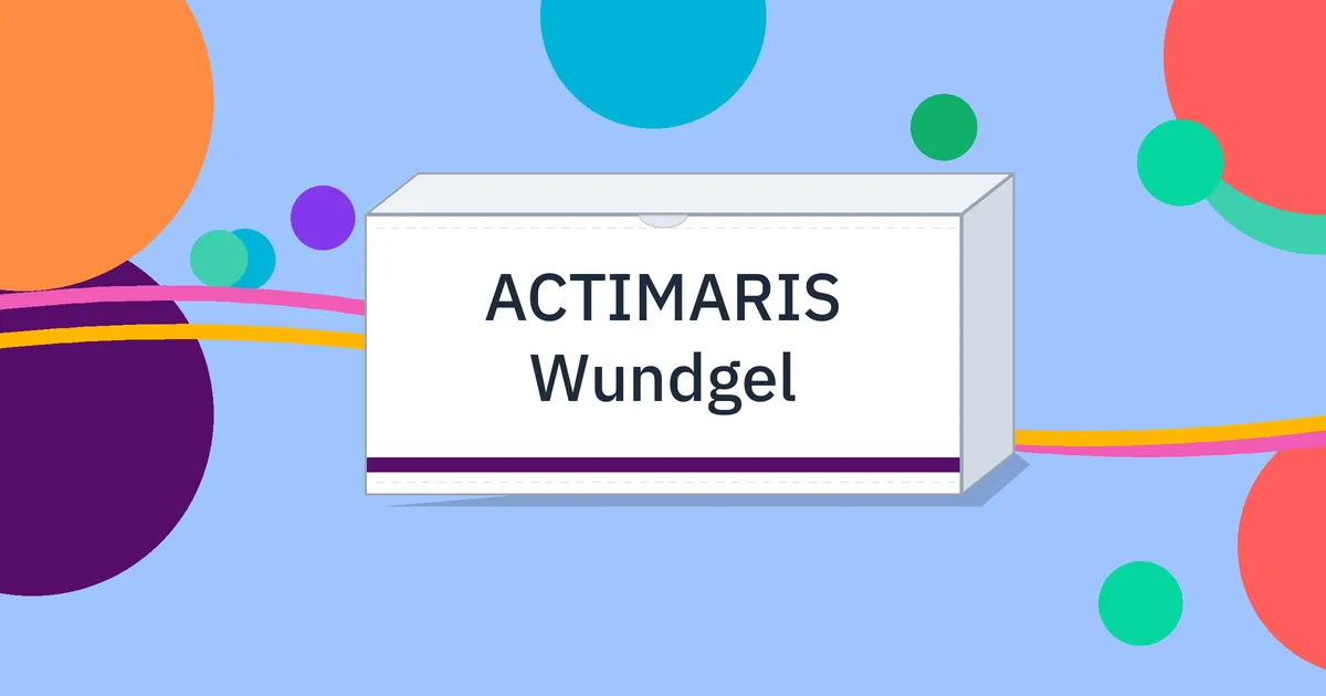 Symbolbild: Packung mit der Aufschrift ACTIMARIS Wundgel (PZN 14368910) – Verfügbarkeit und Bezug in Apotheken in Frankfurt am Main