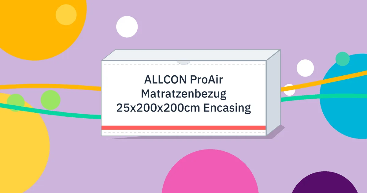 Symbolbild: Packung mit der Aufschrift ALLCON ProAir Matratzenbezug 25x200x200cm Encasing (PZN 19762250) – Verfügbarkeit und Bezug in Apotheken in Frankfurt am Main