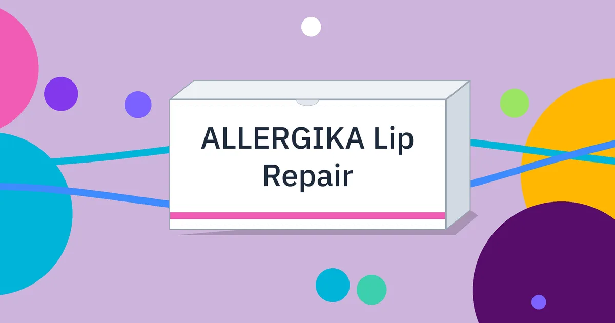 Symbolbild: Packung mit der Aufschrift ALLERGIKA Lip Repair (PZN 09945570) – Verfügbarkeit und Bezug in Apotheken in Frankfurt am Main