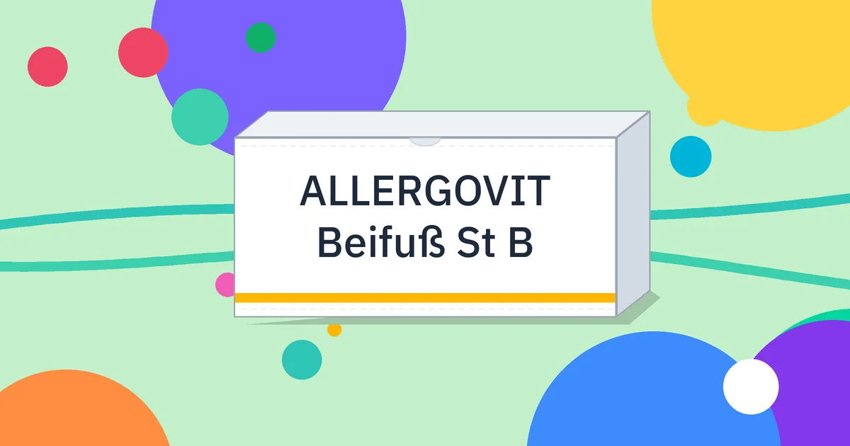 Symbolbild: Packung mit der Aufschrift ALLERGOVIT Beifuß St B (PZN 00534256) – Verfügbarkeit und Bezug in Apotheken in Frankfurt am Main