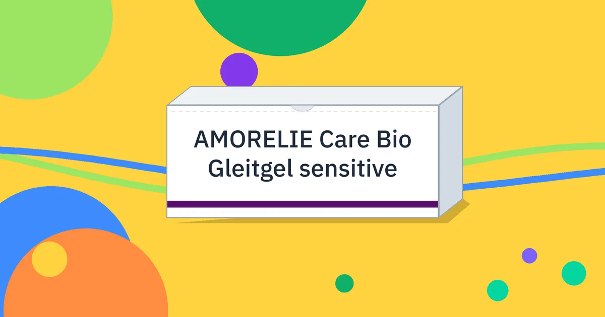 Symbolbild: Packung mit der Aufschrift AMORELIE Care Bio Gleitgel sensitive (PZN 18832267) – Verfügbarkeit und Bezug in Apotheken in Frankfurt am Main