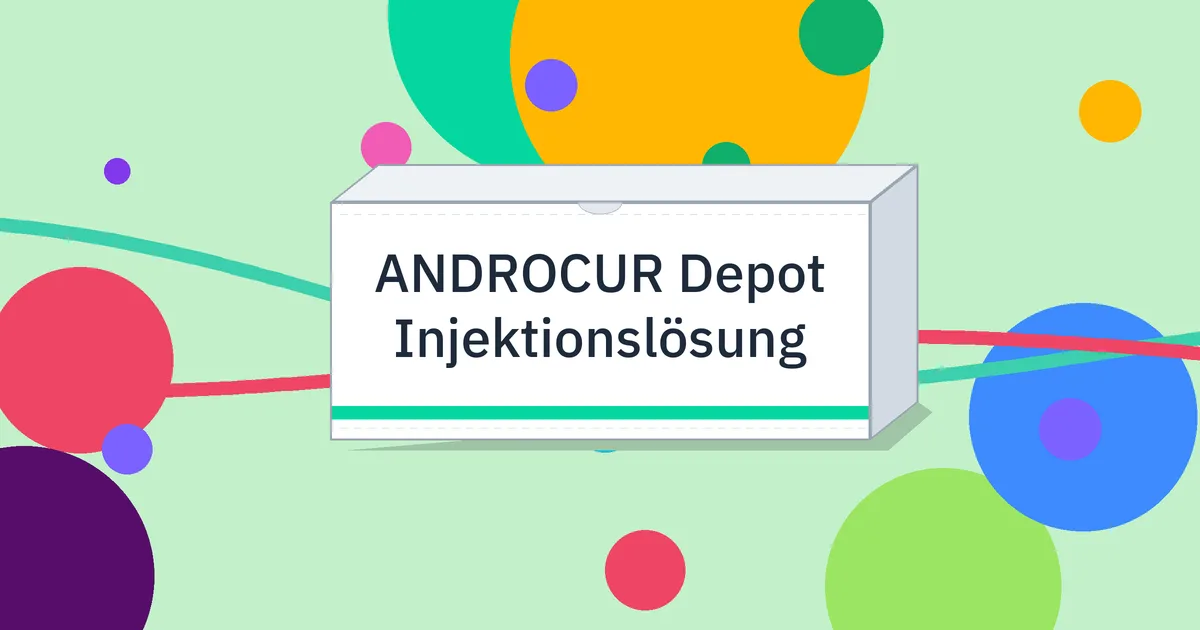 Symbolbild: Packung mit der Aufschrift ANDROCUR Depot Injektionslösung (PZN 01692632) – Verfügbarkeit und Bezug in Apotheken in Frankfurt am Main
