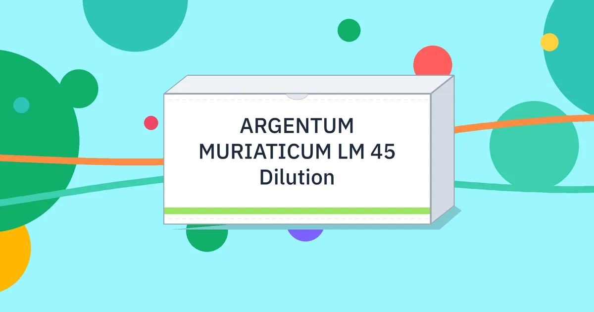 Symbolbild: Packung mit der Aufschrift ARGENTUM MURIATICUM LM 45 Dilution (PZN 12768456) – Verfügbarkeit und Bezug in Apotheken in Frankfurt am Main