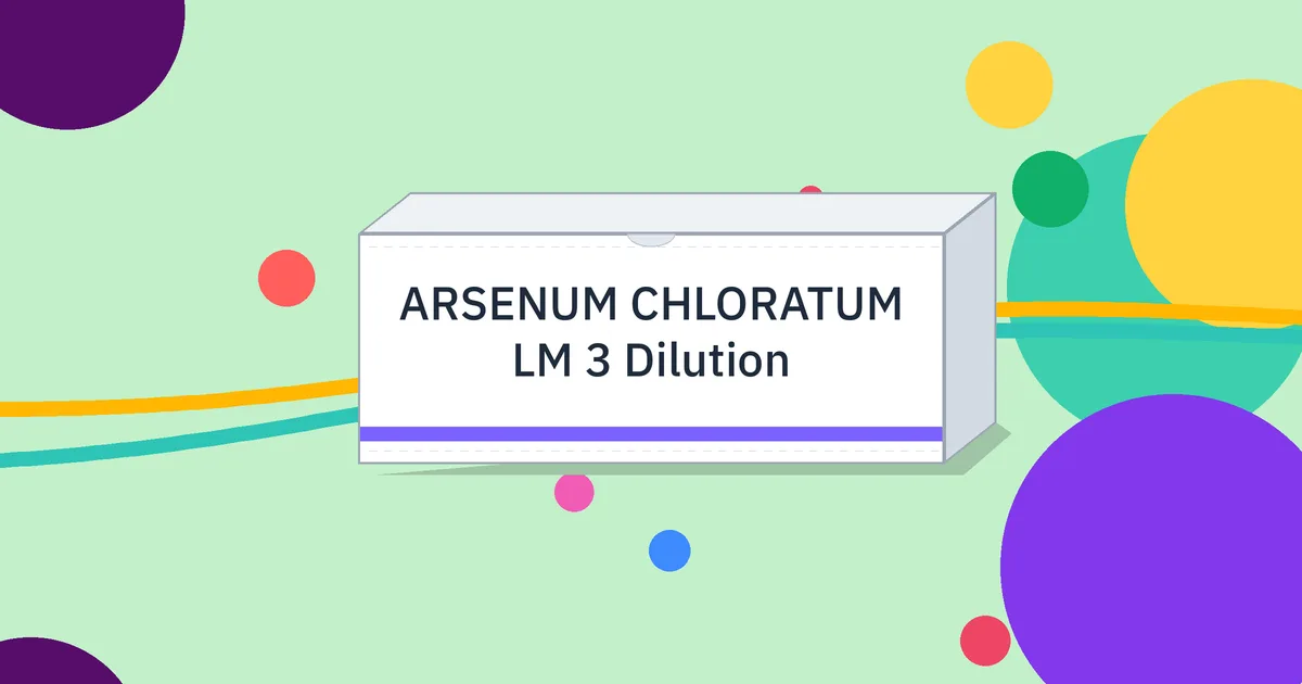 Symbolbild: Packung mit der Aufschrift ARSENUM CHLORATUM LM 3 Dilution (PZN 12771665) – Verfügbarkeit und Bezug in Apotheken in Frankfurt am Main