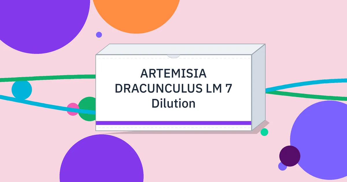 Symbolbild: Packung mit der Aufschrift ARTEMISIA DRACUNCULUS LM 7 Dilution (PZN 13394093) – Verfügbarkeit und Bezug in Apotheken in Frankfurt am Main