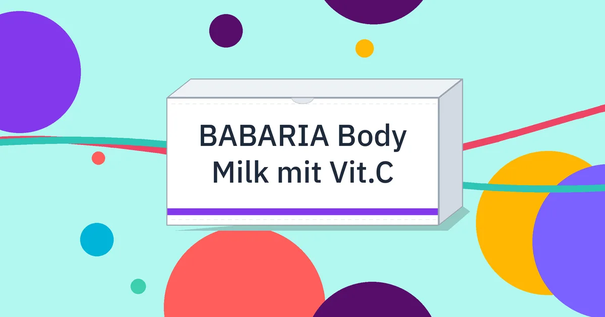 Symbolbild: Packung mit der Aufschrift BABARIA Body Milk mit Vit.C (PZN 17271832) – Verfügbarkeit und Bezug in Apotheken in Frankfurt am Main
