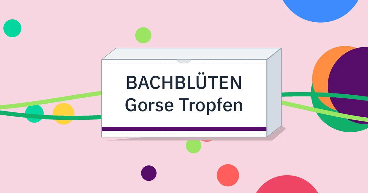 Symbolbild: Packung mit der Aufschrift BACHBLÜTEN Gorse Tropfen (PZN 08733647) – Verfügbarkeit und Bezug in Apotheken in Frankfurt am Main