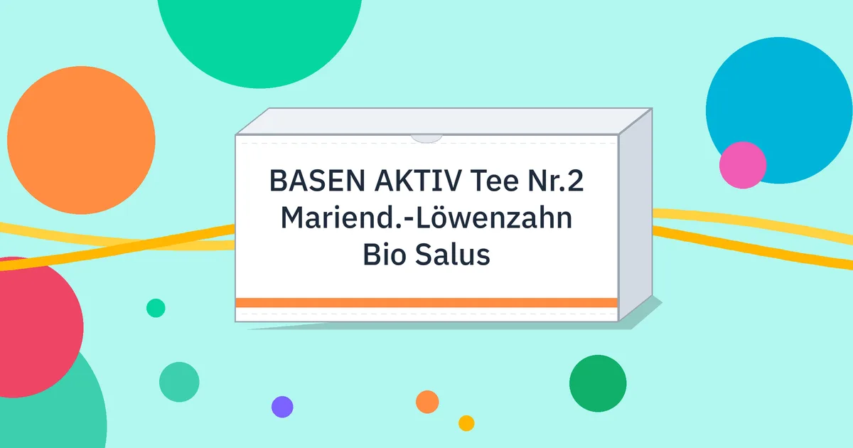 Symbolbild: Packung mit der Aufschrift BASEN AKTIV Tee Nr.2 Mariend.-Löwenzahn Bio Salus (PZN 16357715) – Verfügbarkeit und Bezug in Apotheken in Frankfurt am Main