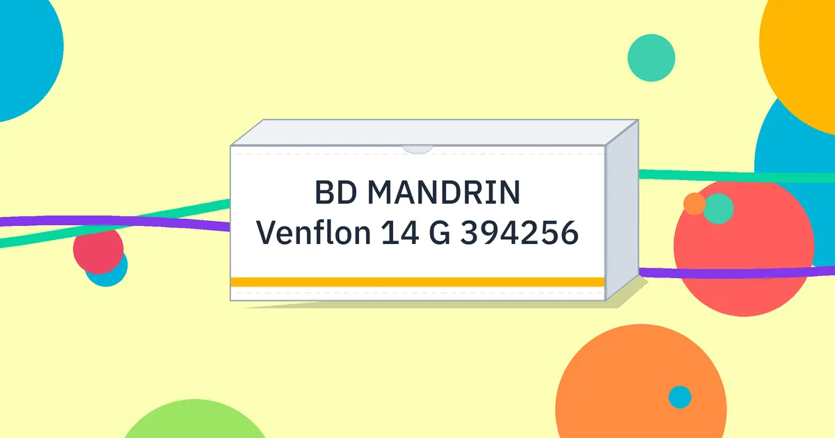 Symbolbild: Packung mit der Aufschrift BD MANDRIN Venflon 14 G 394256 (PZN 02768142) – Verfügbarkeit und Bezug in Apotheken in Frankfurt am Main
