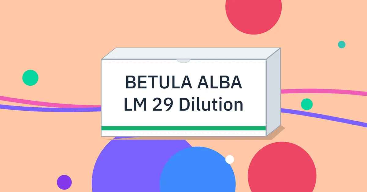 Symbolbild: Packung mit der Aufschrift BETULA ALBA LM 29 Dilution (PZN 12794011) – Verfügbarkeit und Bezug in Apotheken in Frankfurt am Main