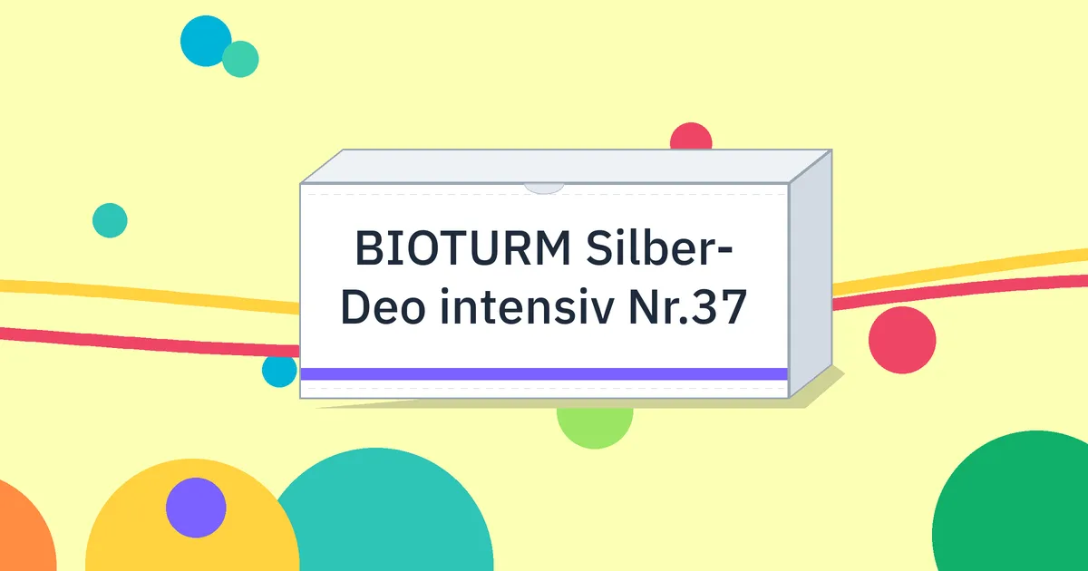 Symbolbild: Packung mit der Aufschrift BIOTURM Silber-Deo intensiv Nr.37 (PZN 09488210) – Verfügbarkeit und Bezug in Apotheken in Frankfurt am Main