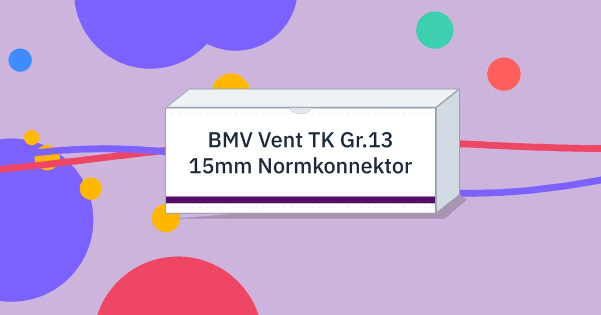 Symbolbild: Packung mit der Aufschrift BMV Vent TK Gr.13 15mm Normkonnektor (PZN 10959554) – Verfügbarkeit und Bezug in Apotheken in Frankfurt am Main