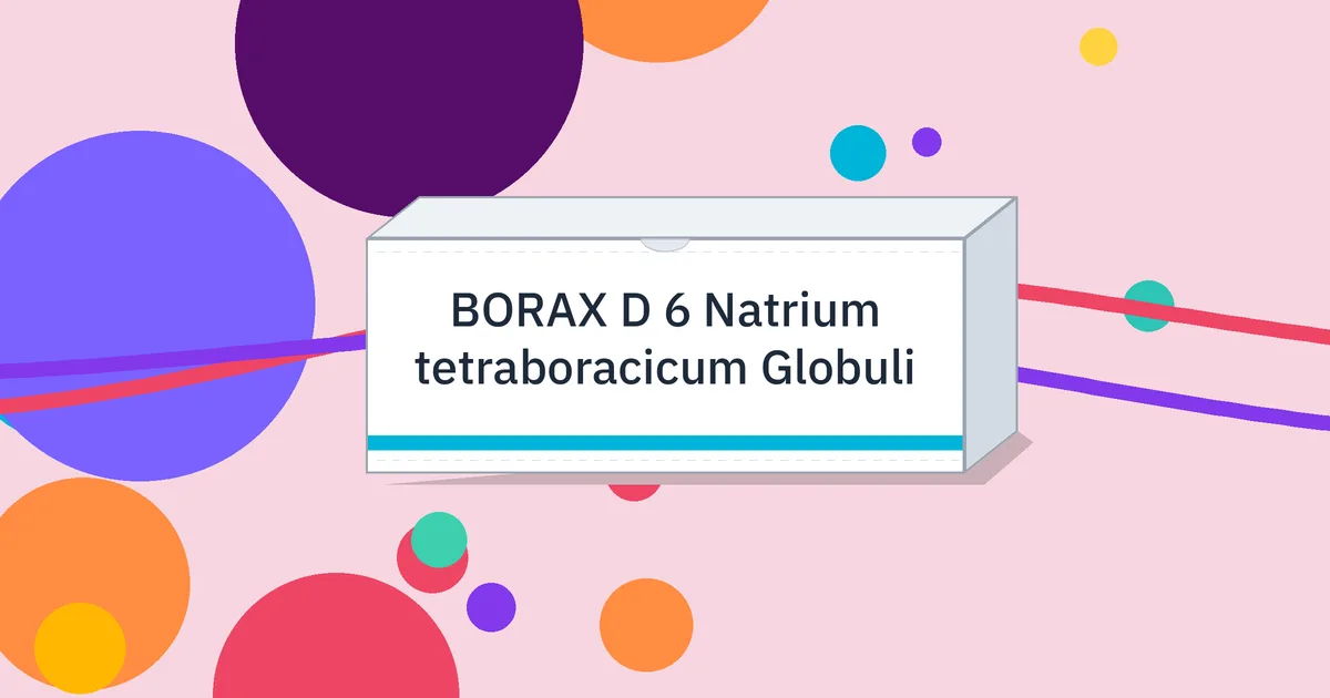 Symbolbild: Packung mit der Aufschrift BORAX D 6 Natrium tetraboracicum Globuli (PZN 17298914) – Verfügbarkeit und Bezug in Apotheken in Frankfurt am Main
